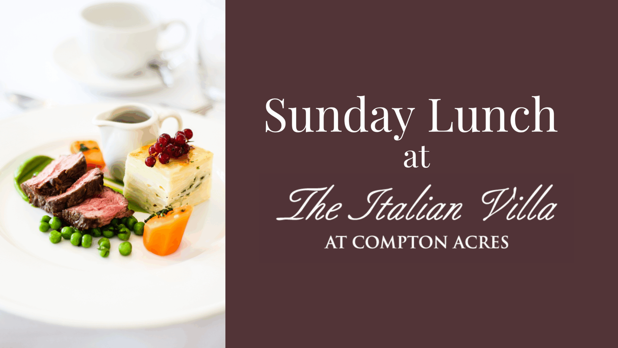 Sunday Lunch at Compton Acres – The Italian Villa, Poole Dorset